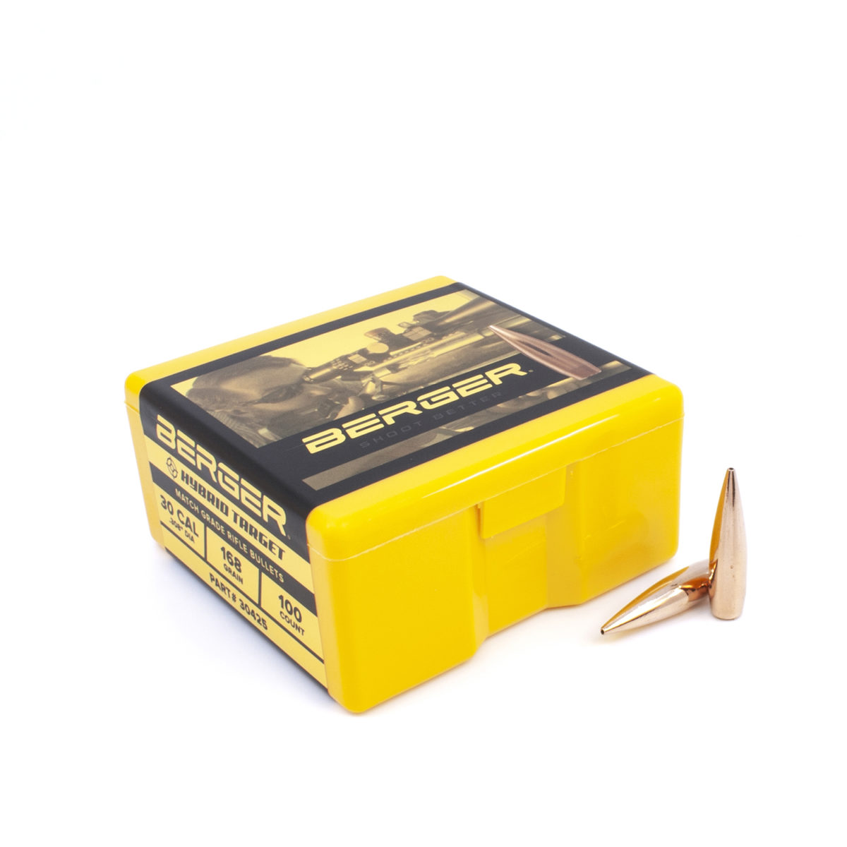 Berger Bullets | 30 Caliber 168 Grain Hybrid Target