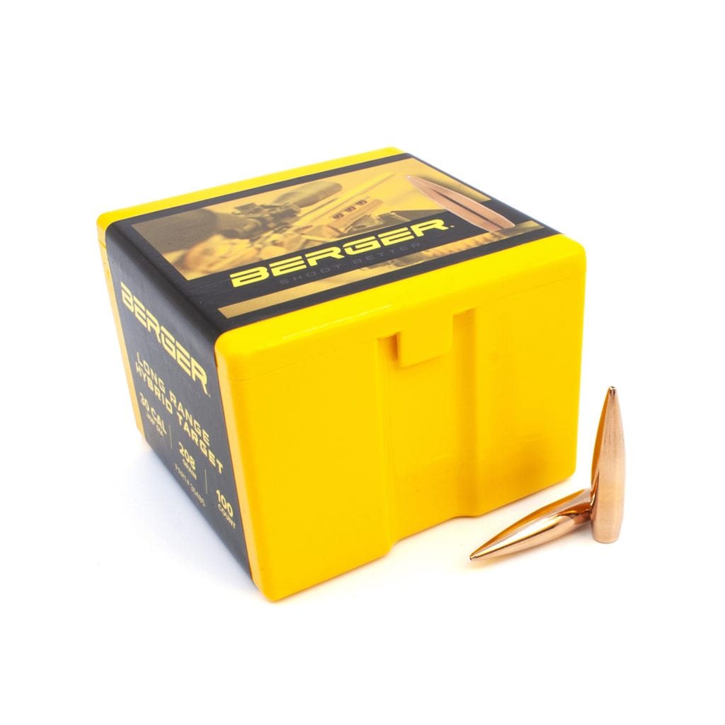 Berger Bullets | 30 Caliber 208 Grain Long Range Hybrid Target