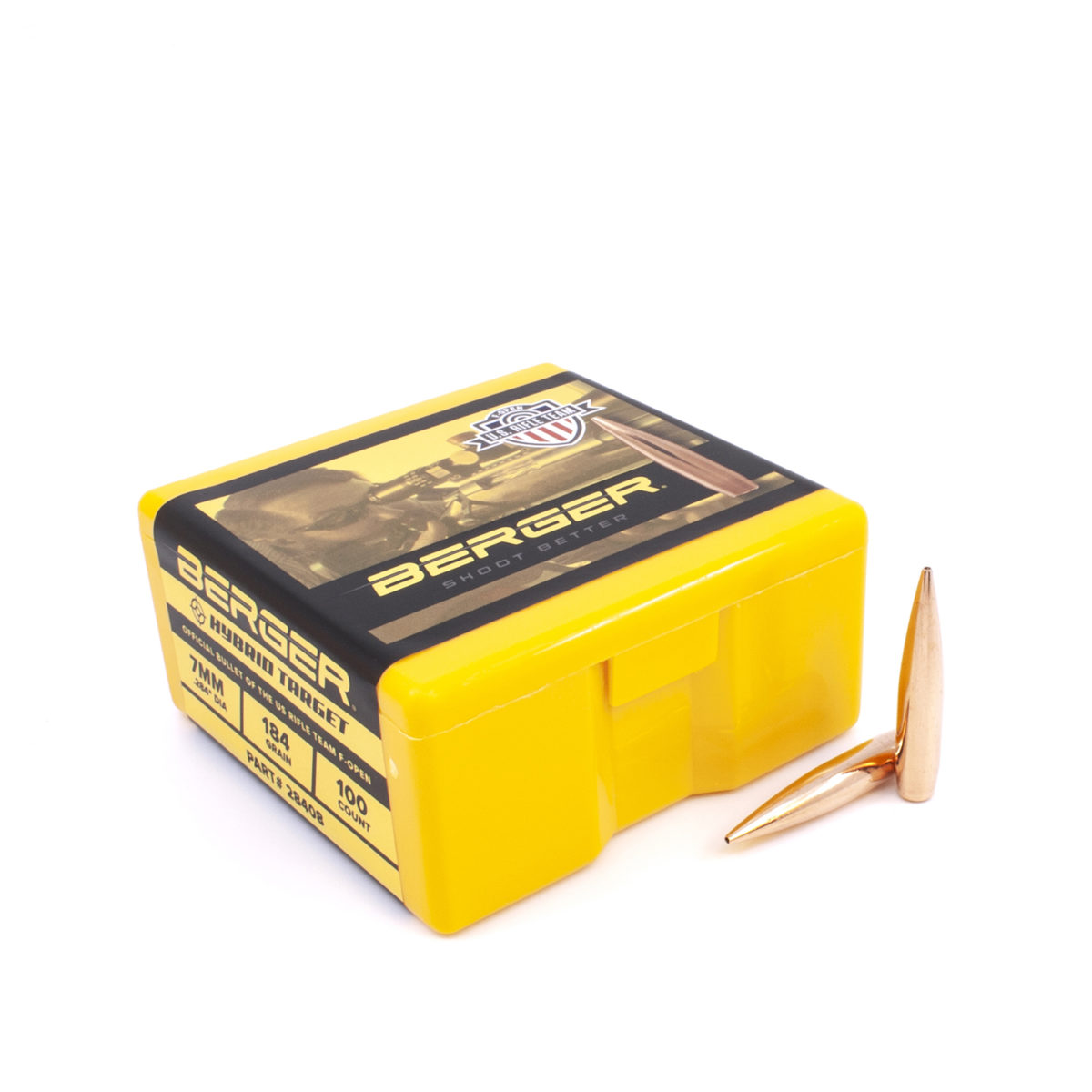 Berger Bullets | 7 mm 184 Grain F-Open Hybrid Target