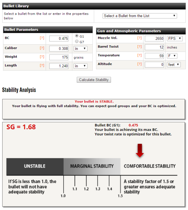 Berger Bullets | What is the Berger Twist Rate Stability Calculator?