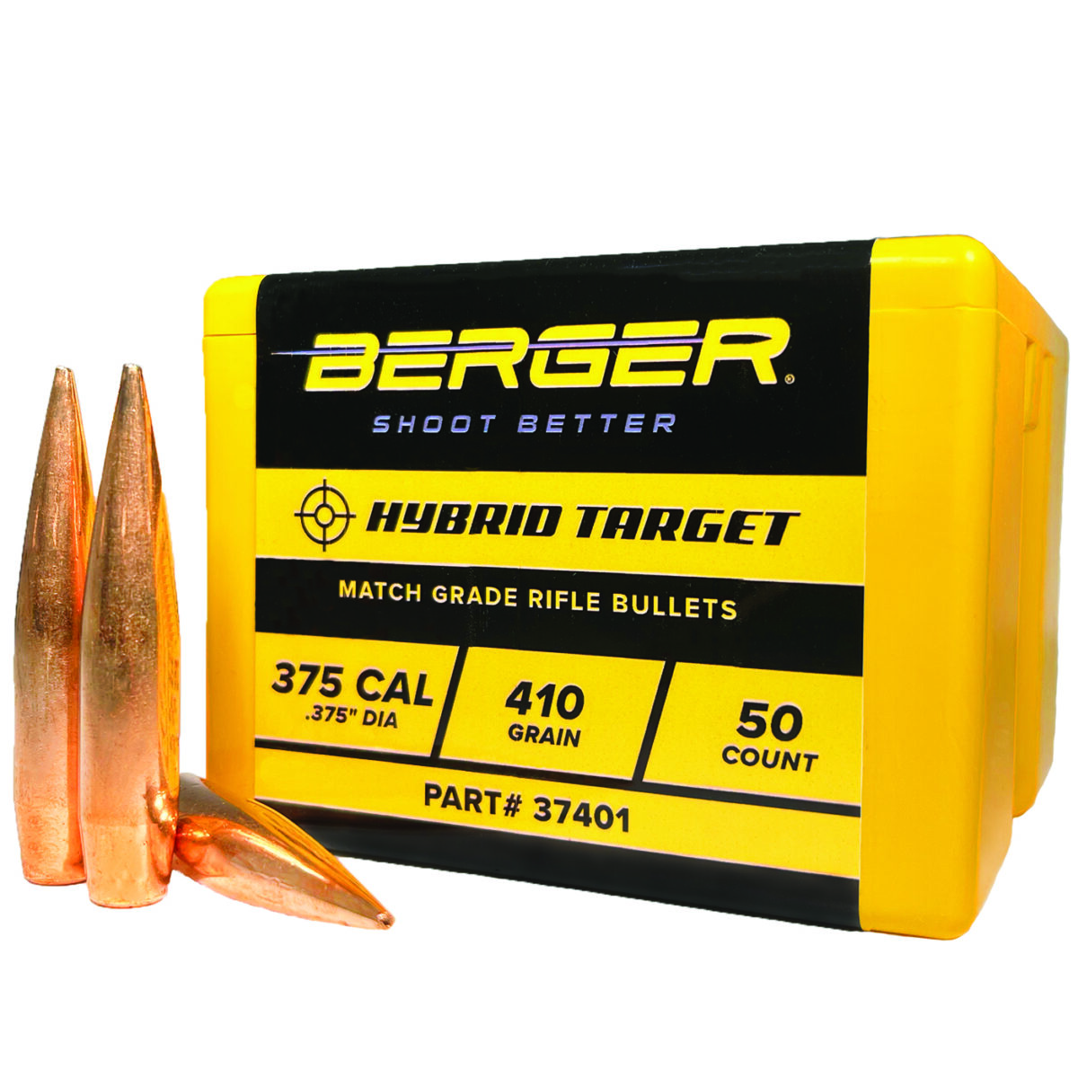 Berger Bullets | 375 Caliber 410 Grain Hybrid Target Rifle Bullet